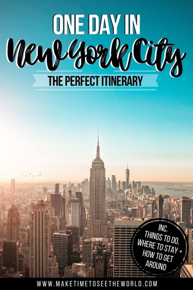 PERFECT One Day in New York Itinerary (Local's Guide w. Map)